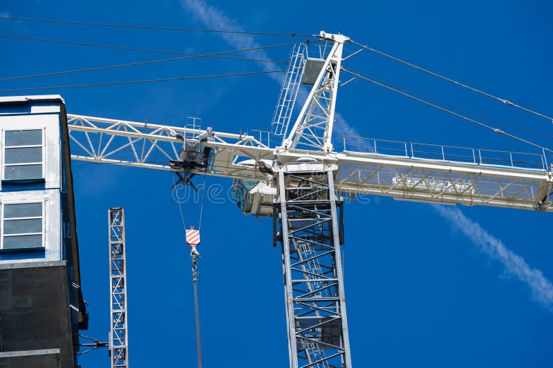 Working Construction Tower Crane Stock Image - Image of technology ... Working Construction Tower Crane Stock Image - Image of technology ...
