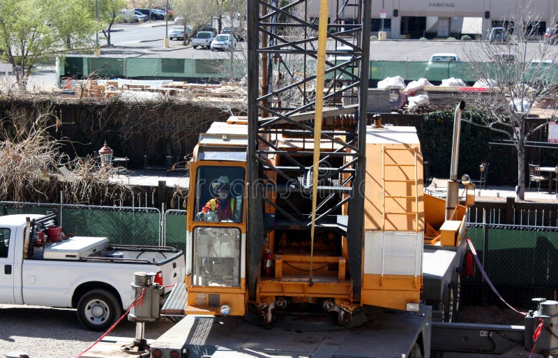 Working Crane Operator stock image. Image of boom, lattice - 69379179