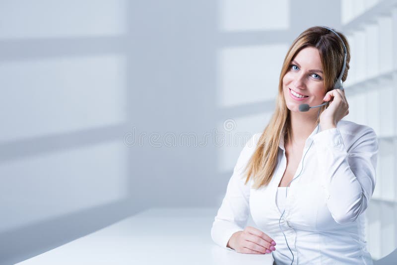 Working in the Customer Service Stock Image - Image of office ...