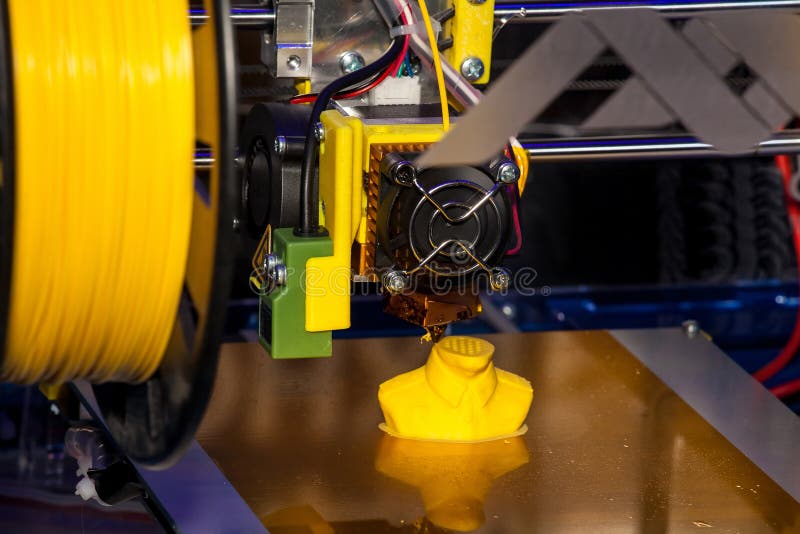 Working 3d printer stock image. Image of production, electronic - 74355281