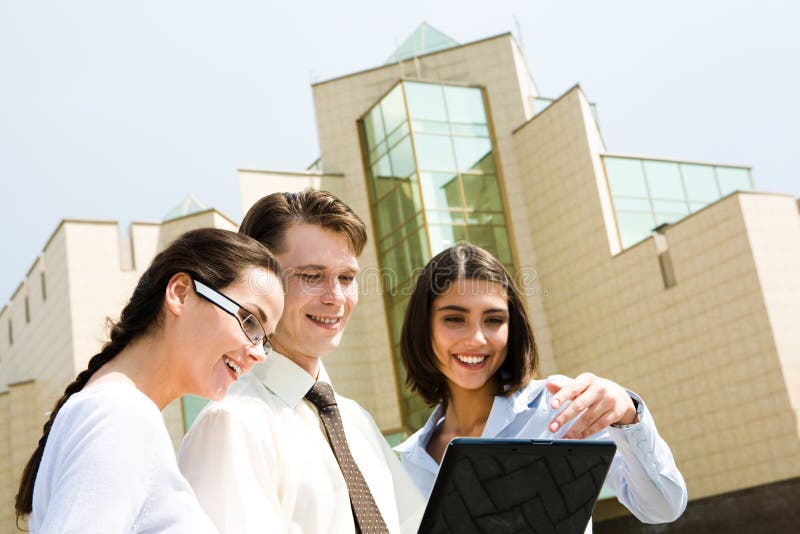 Corporate work stock image. Image of colleagues, businessteam - 4858603