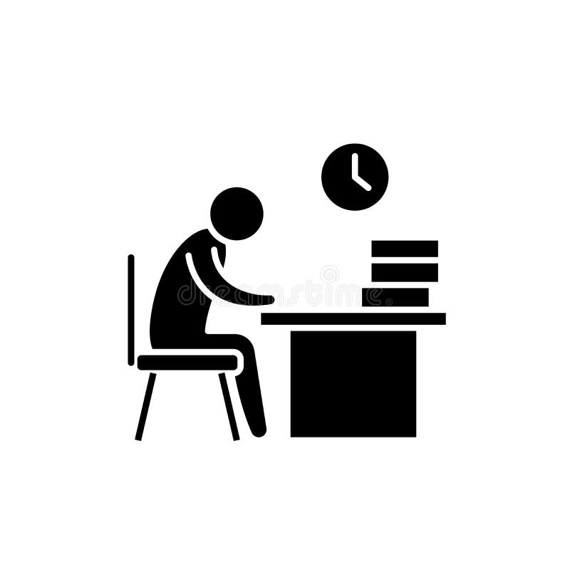 Working Date Line Icon Concept. Working Date Flat Vector Symbol, Sign ...