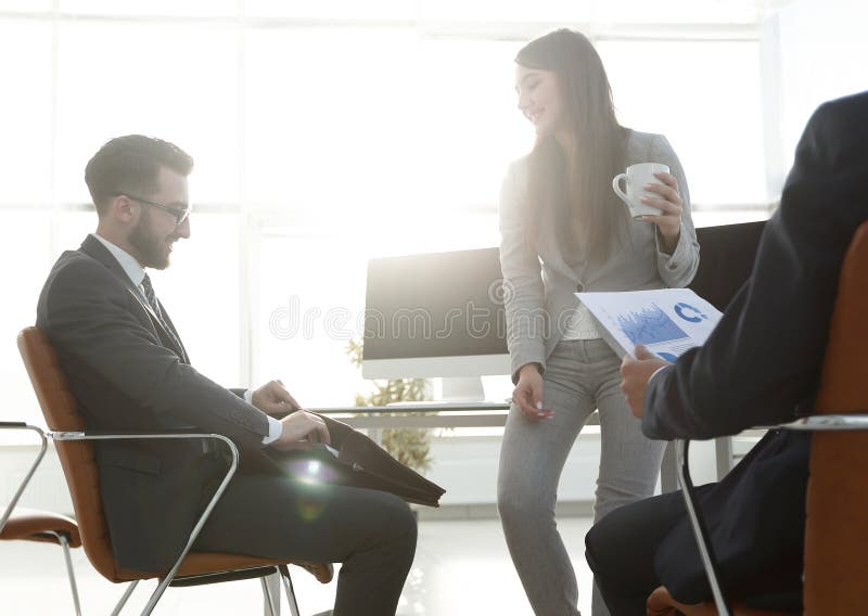 Working day in the office. stock photo. Image of business - 112930842