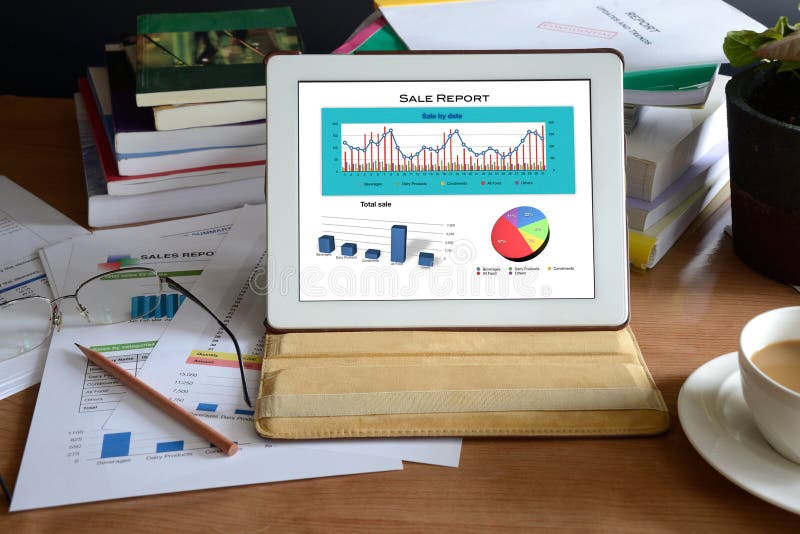 Working desk stock image. Image of tablet, work, desk - 31716589