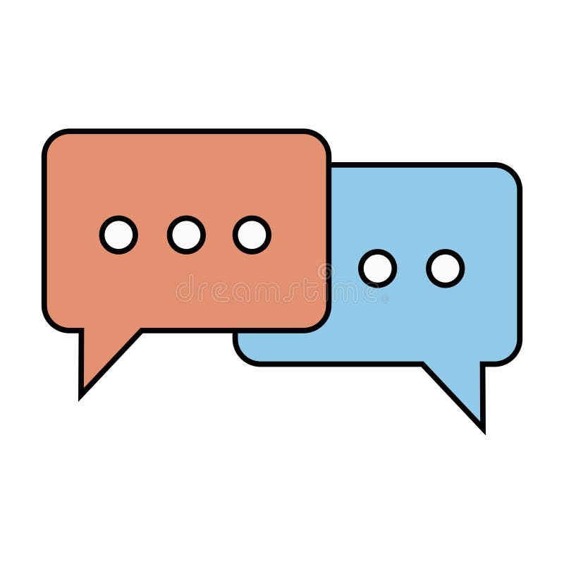 Chat Bubbles Conversation Picter Stock Vector - Illustration of ...