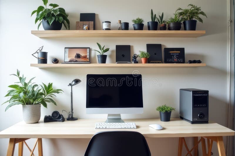 Working in Distance Setting Stock Illustration - Illustration of ...