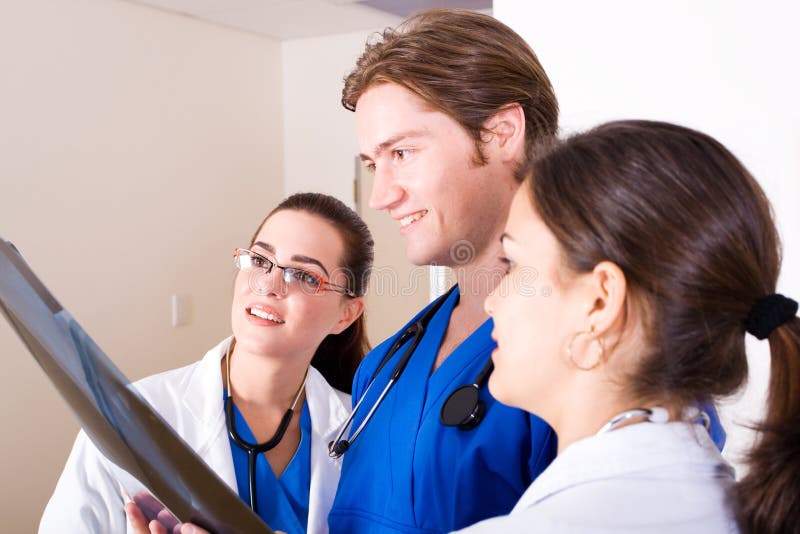 Working doctors stock image. Image of learning, caucasian - 9084875