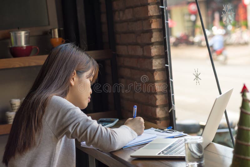 Working with Documents and Reports Stock Image - Image of items ...