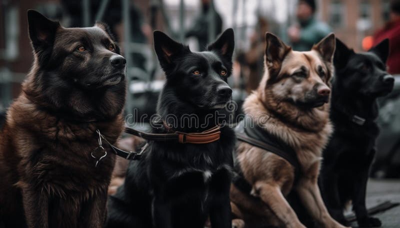 Working Dogs stock illustration. Illustration of doberman - 274438814