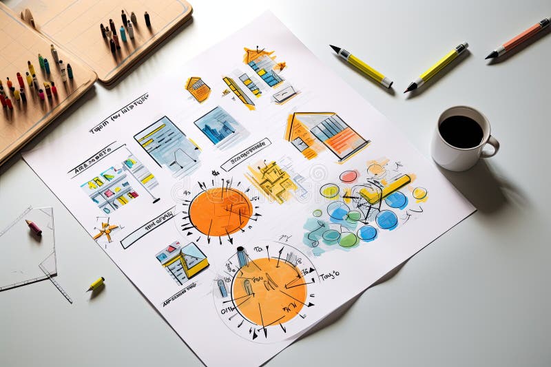 Working Drawings and Graphs on the Desktop, Plans and Project Analysis ...