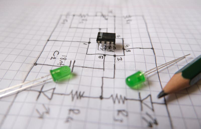 Working on the Electronic Schema Stock Photo - Image of circuitboard ... Working on the Electronic Schema Stock Photo - Image of circuitboard ...