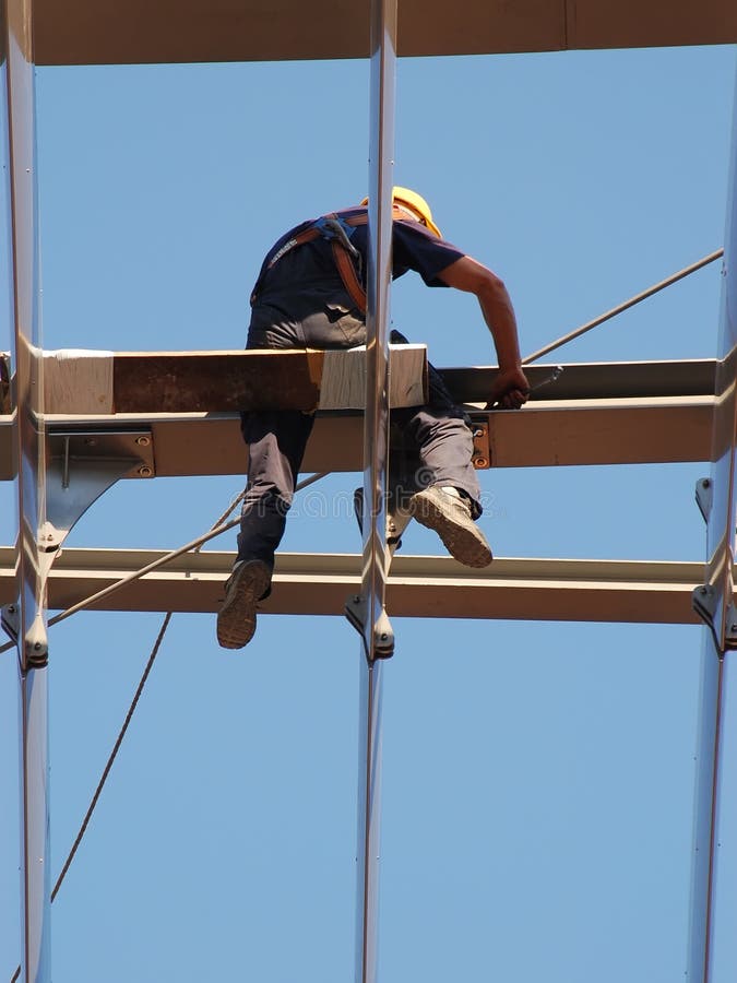 Working at elevation stock image. Image of steel, safe - 1446461