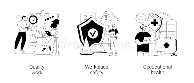 Working Environment Abstract Concept Vector Illustrations. Stock Vector ...