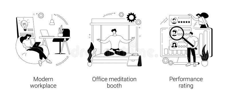 The Working Environment in the Office. Employees Work Stock ...