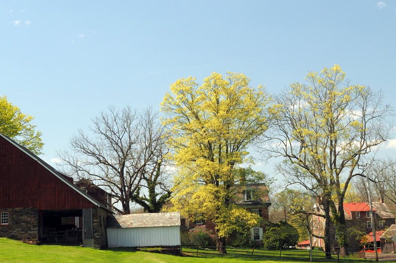 This is a Working Farm in Bucks County, PA. Stock Image - Image of land ...