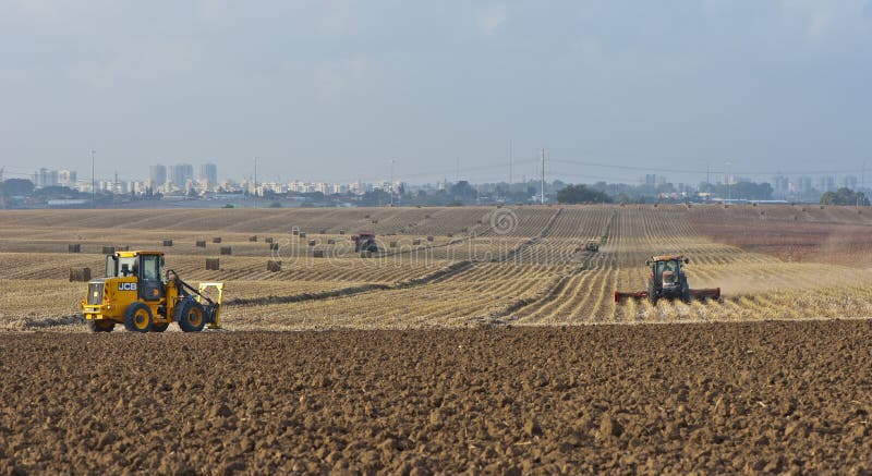 Working in the Field editorial stock image. Image of plough - 48717619