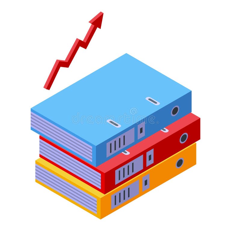 Working Folder Planner Icon Isometric Vector. Schedule Desk Notes Stock ...