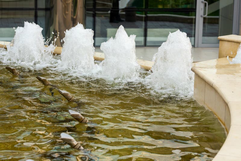 The Working Fountain is an Element Stock Photo - Image of flow ...