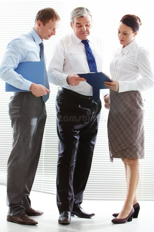 Working in group stock image. Image of partnership, office - 6831377