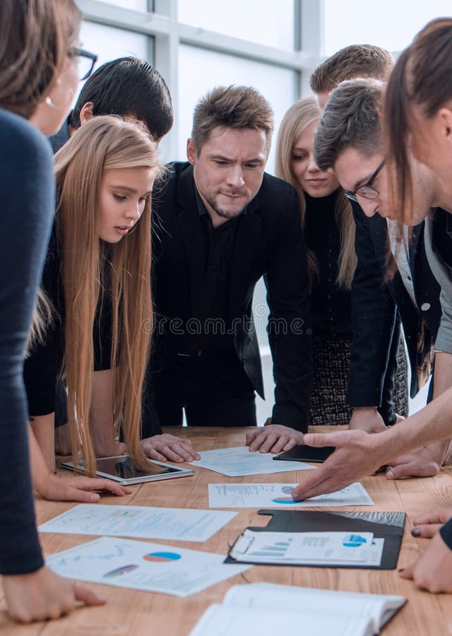 Working Group Discussing the Financial Proposals. Start-up Stock Photo ...