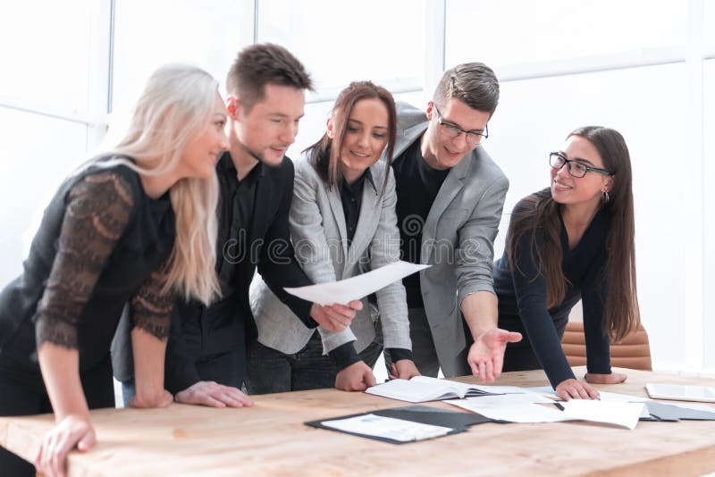 Working Group Discussing the New Financial Strategy Stock Photo - Image ...