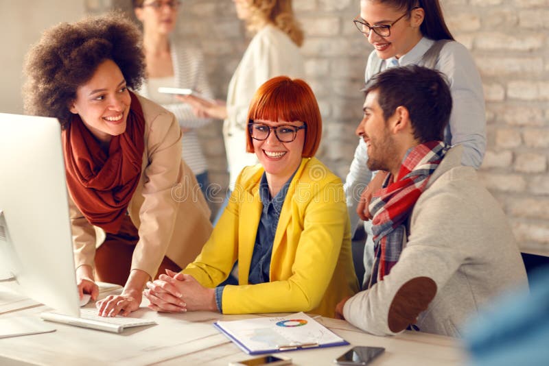 Young Man Working on Computer Stock Image - Image of copyspace, copy ...