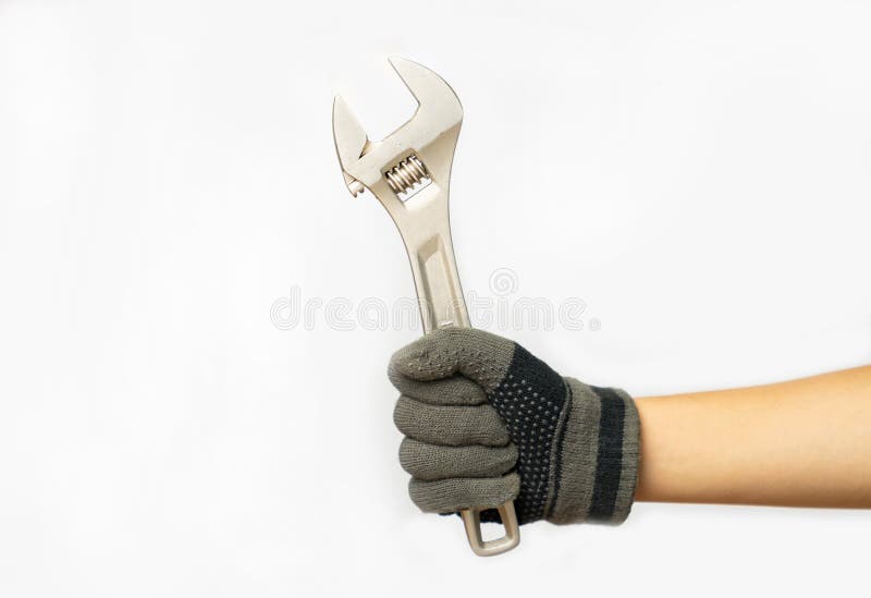 The All Powerful Adjustable Wrench Stock Photo - Image of candid ...