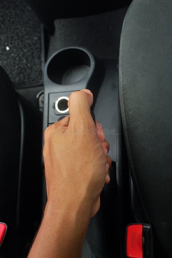 Working Hand Brake System Car Accessories and Parts Stock Image - Image ...