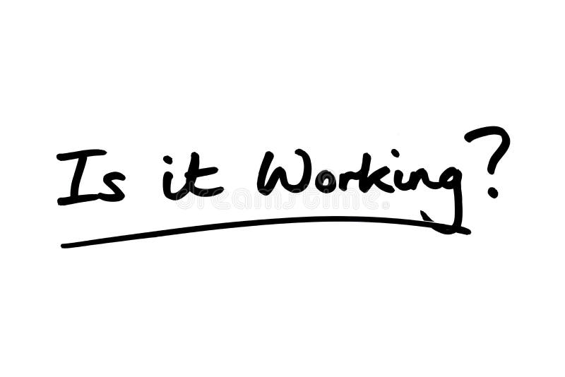 NOT WORKING stock illustration. Illustration of broken - 86251083