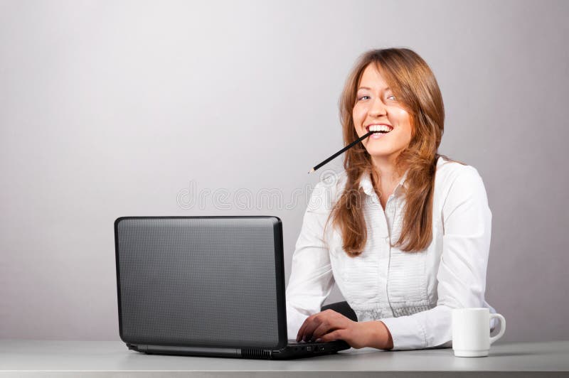 Working hard stock image. Image of bite, corporate, person - 20081391