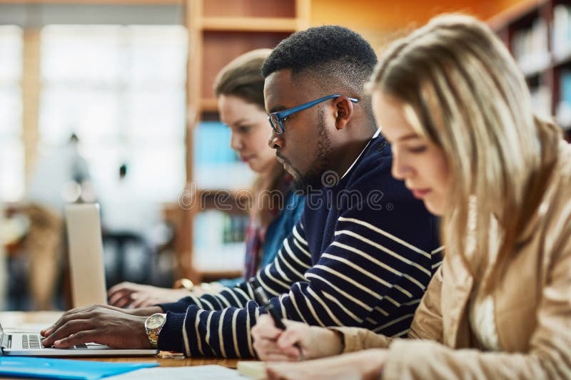 Working Hard for the Good of Their Future. a Group of University ...