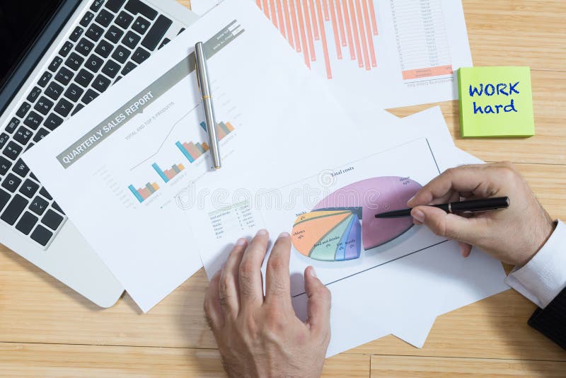 Working hard stock photo. Image of analysing, hands, group - 56577388