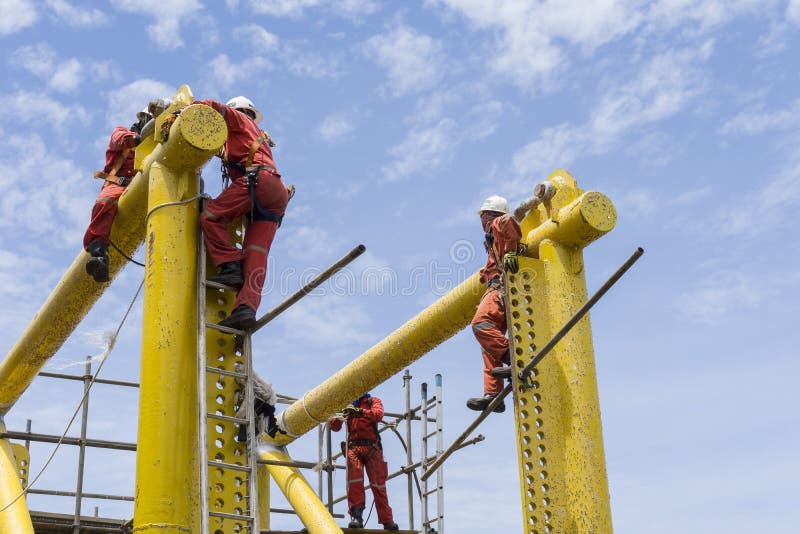 Working at heights stock photo. Image of person, helmet - 82547234