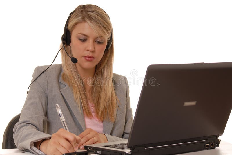Working Help Desk stock image. Image of competent, isolated - 1017887