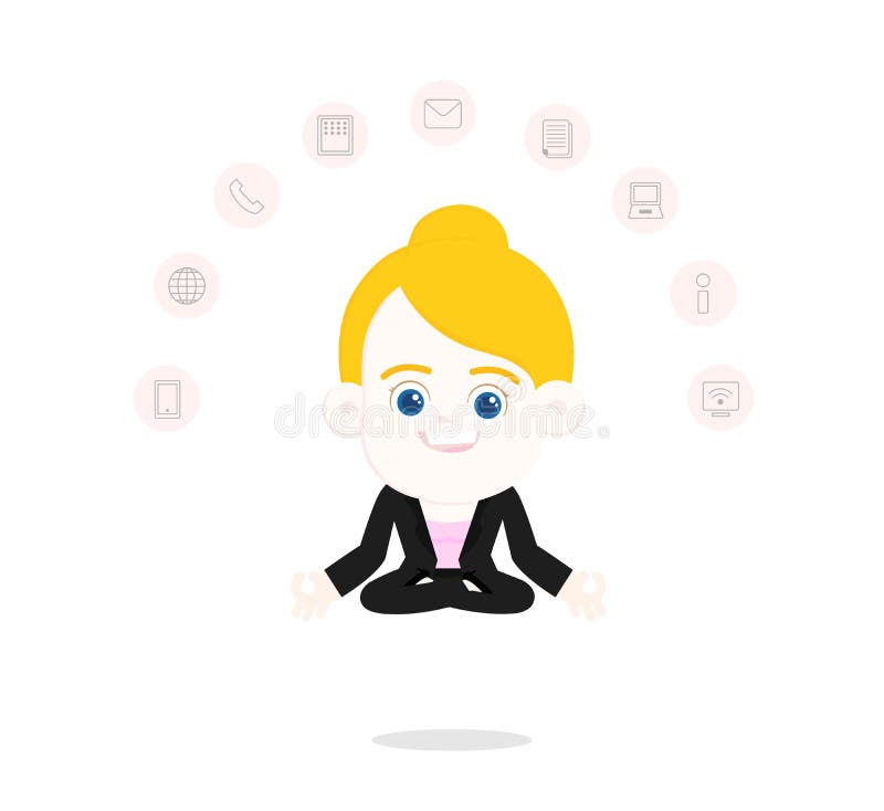 Working in high efficient. stock illustration. Illustration of business ...