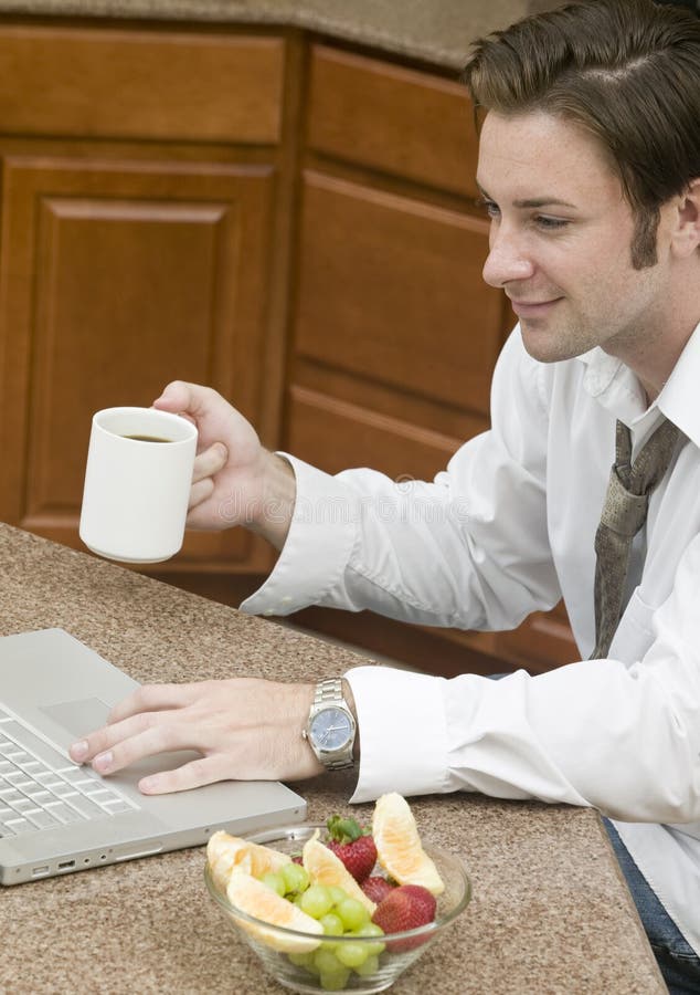 Working from Home stock image. Image of computer, businessman - 10175207