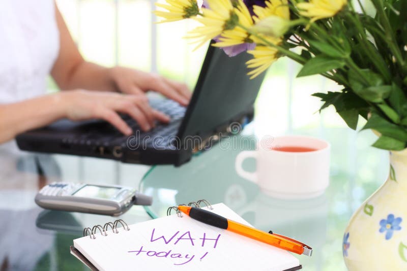 Working at home stock image. Image of writing, inside - 2552221