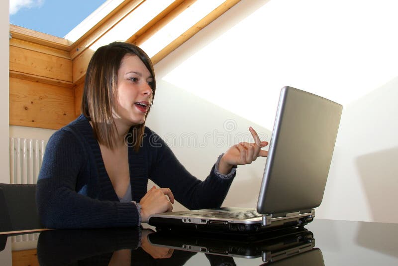 Working at Home stock image. Image of communication, notebook - 4728505