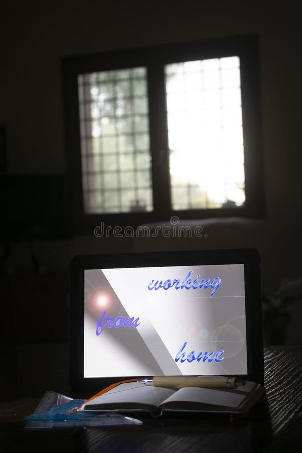 Working from home stock image. Image of quarantine, teleworking - 263409219