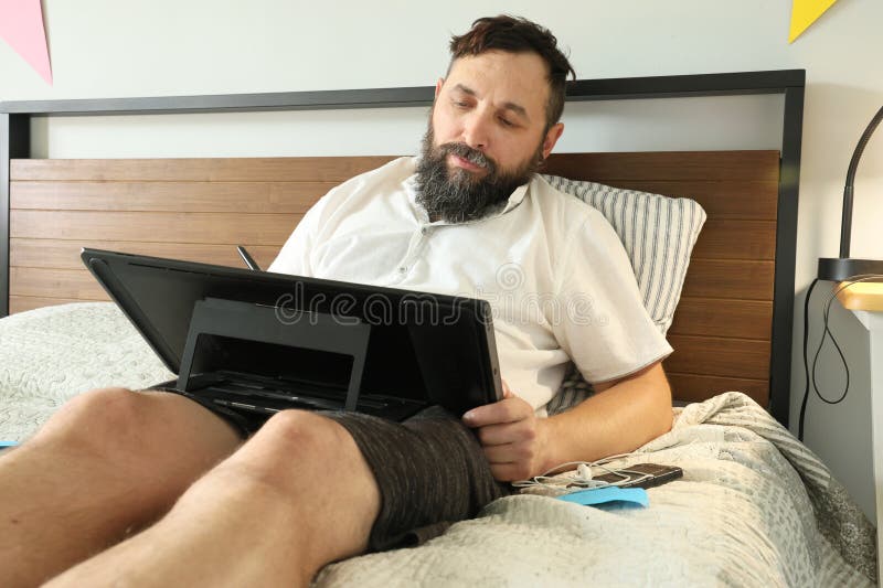 Working at Home Graphic Designer Remote Worker Stock Photo - Image of ...