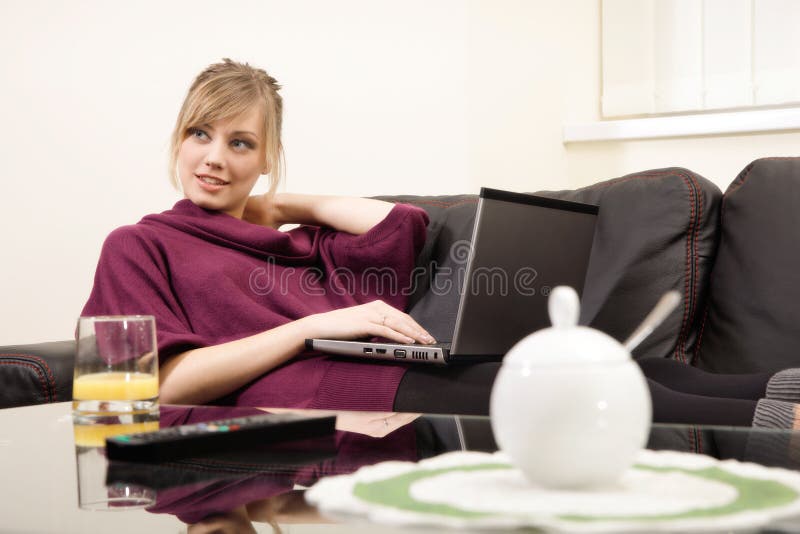 Working at home stock photo. Image of home, house, working - 30916662