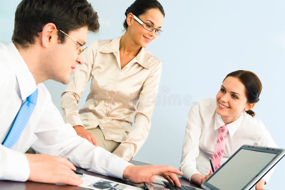 Working hours stock photo. Image of businesswoman, communication - 5393356