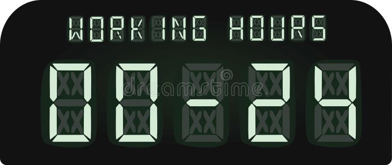 Working Hours Stock Illustrations – 1,895 Working Hours Stock ...