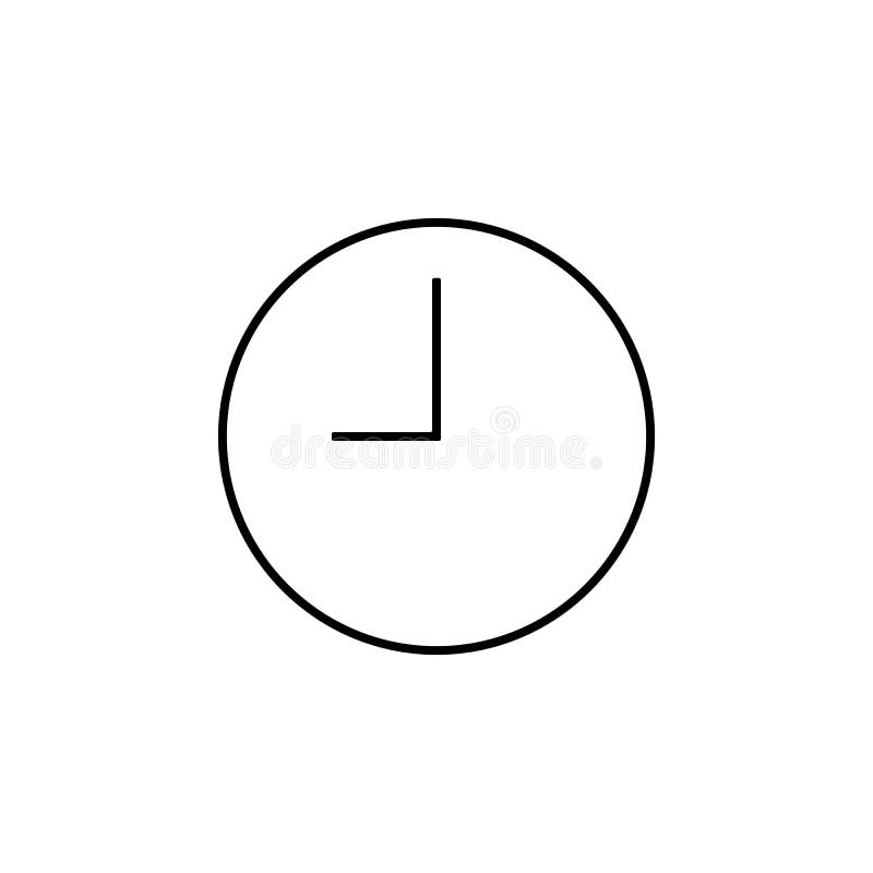 Working Hours Line Icon Concept. Working Hours Flat Vector Symbol, Sign ...