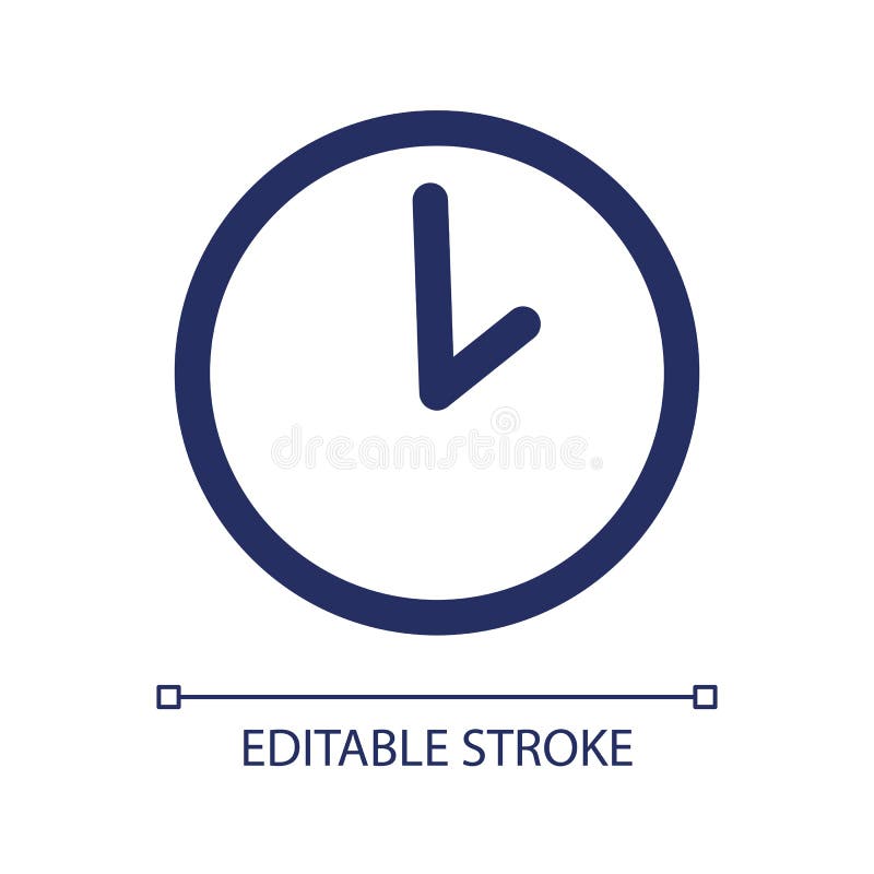 Working Hours Linear Ui Icon Stock Vector - Illustration of linear ...