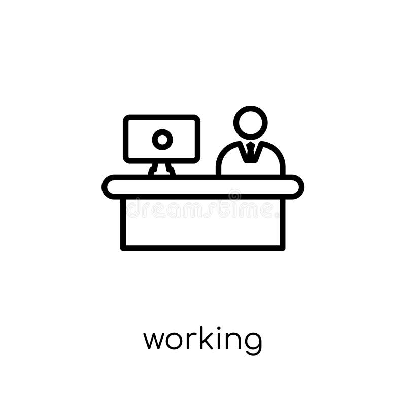 Working Icon from Collection. Stock Vector - Illustration of vector ...