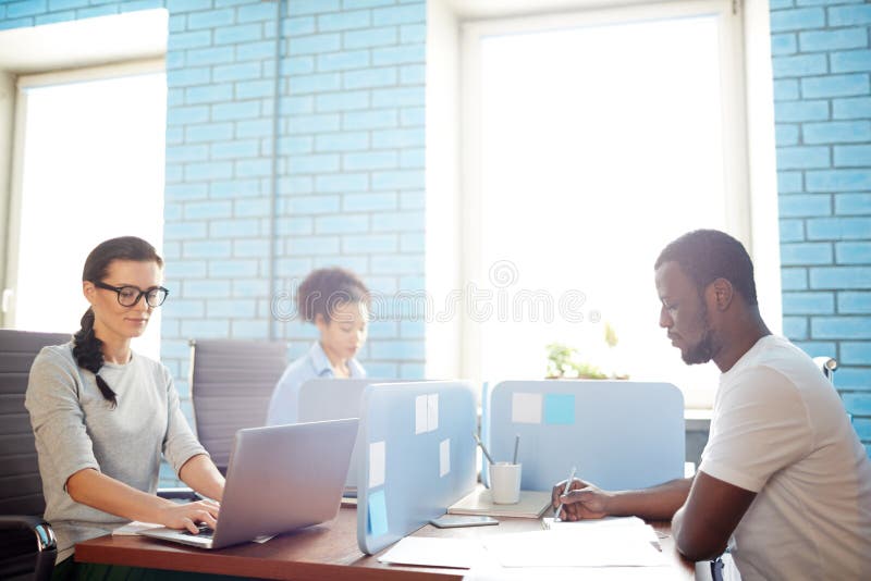 Working individually stock image. Image of openspace - 119651913