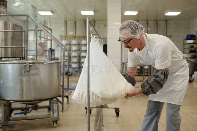 Working in Industrial Kitchen Preparing Ingredients Stock Photo - Image ...