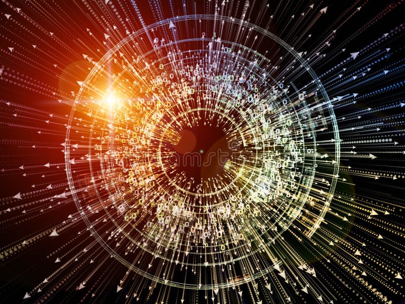 Working Integers stock illustration. Illustration of glow - 123550562