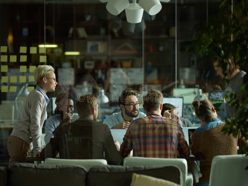 Working in International Team Stock Image - Image of group, teamwork ...